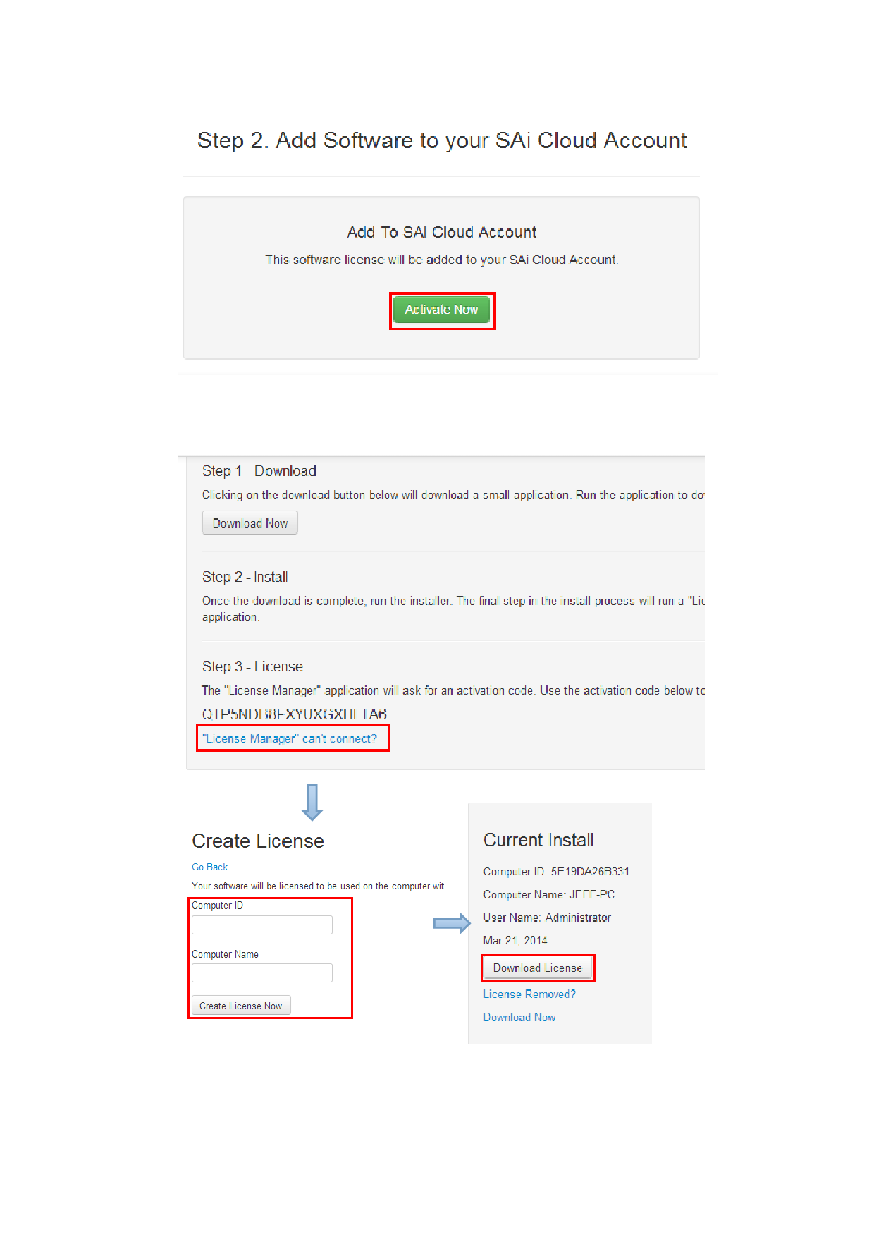 Click License Manager cant connect and input your computer (Page 9 / 12) Installation_Activation ...